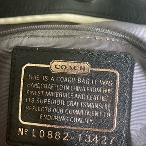 Coach | Bags | Coach C Logo Black And Gray Signature Hobo Bag | Poshmark